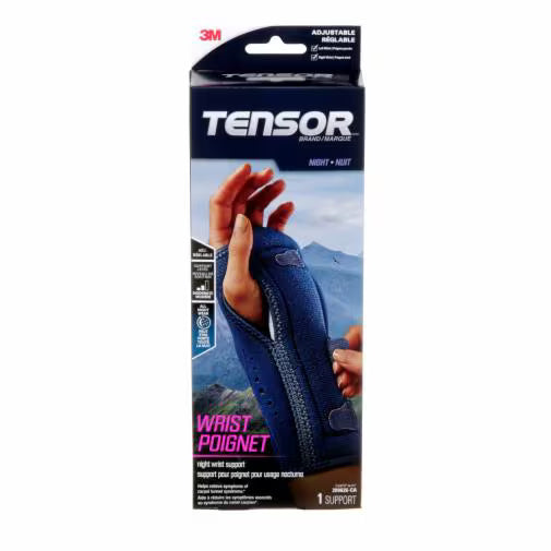 3M Tensor Adjustable Night Wrist Brace – Blue – Okotoks HC Pharmacy