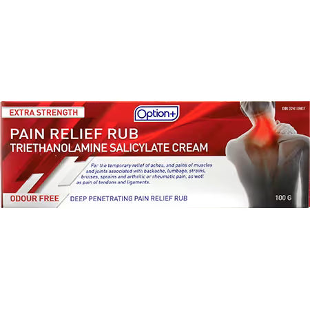 Option+ Pain Relief Rub 100 g – Odour-Free Muscle Cream – Okotoks HC ...