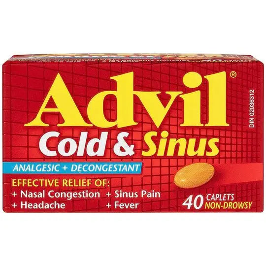 Advil Cold & Sinus Non-Drowsy – Sinus & Nasal Relief – Okotoks HC Pharmacy
