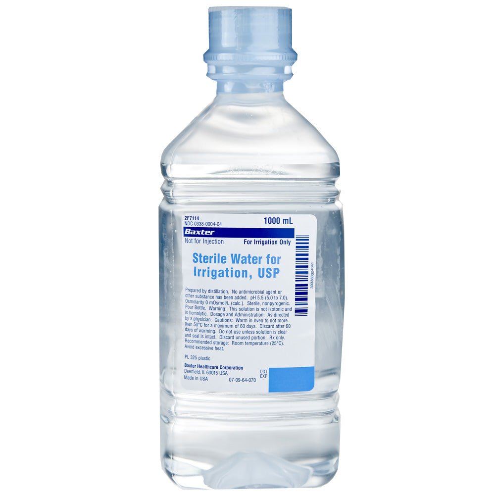 Sterile Water for Irrigation 1000 mL | Baxter JF7114 – Okotoks HC Pharmacy