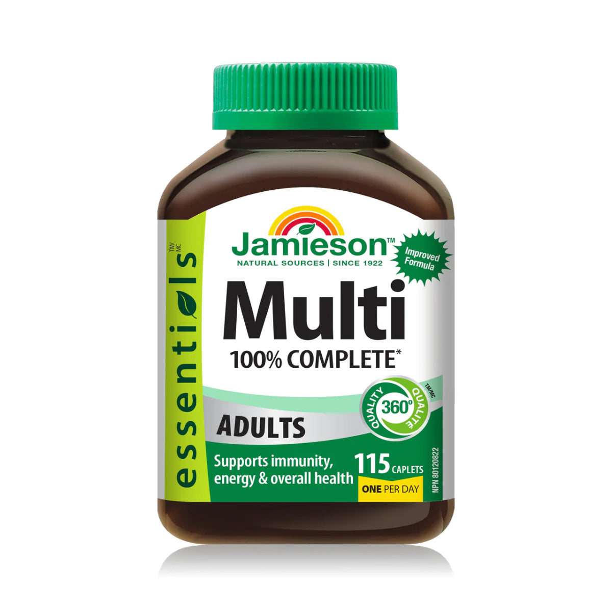 Jamieson Multi 100% Complete Adults 115 Caplets – Okotoks HC Pharmacy