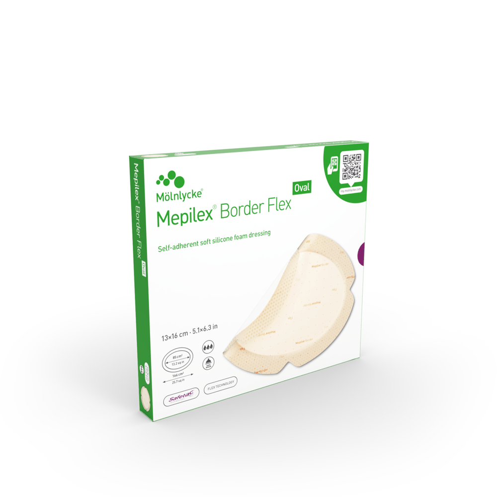 Mepilex Border Flex Oval - Single Dressing, 7.8cm x 10cm – Okotoks HC ...