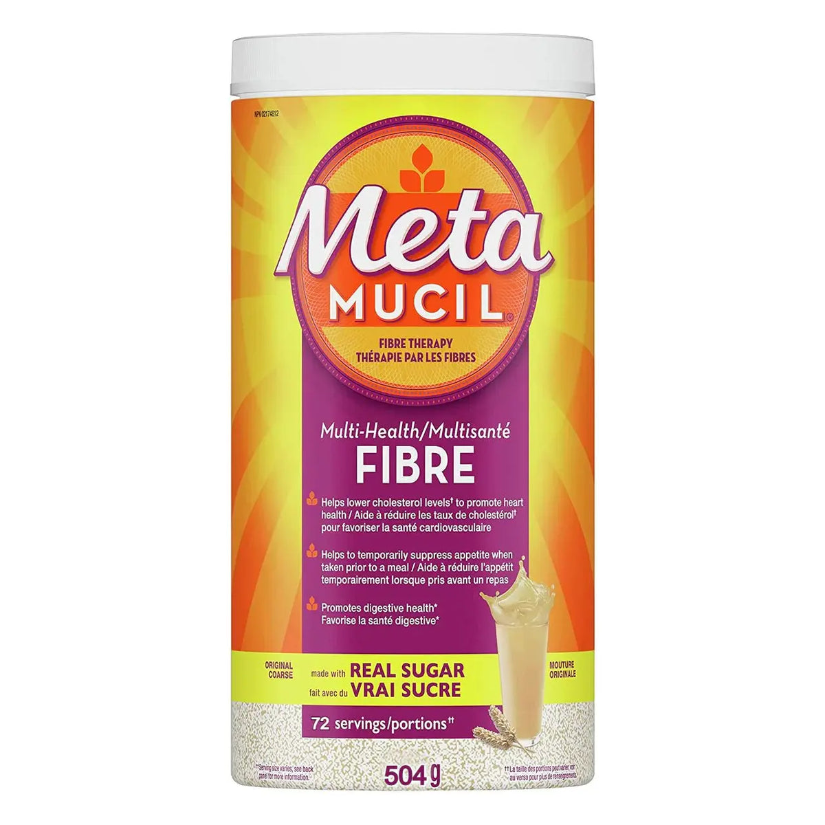 Metamucil Original 72D Unflavored 504g – Okotoks HC Pharmacy
