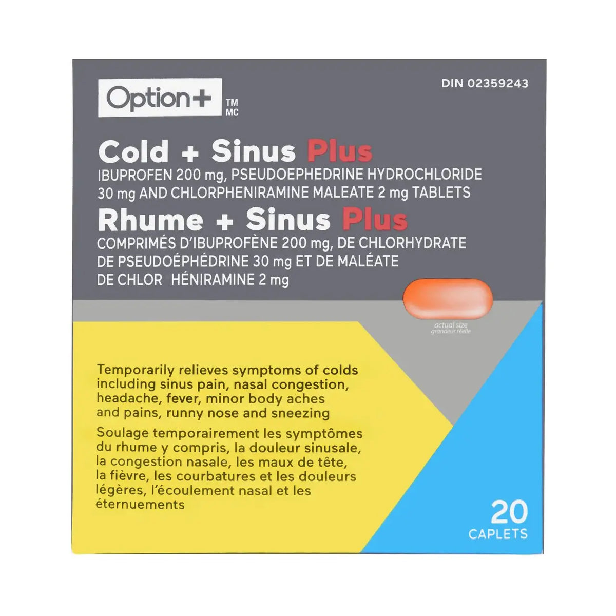 Option+ Cold & Sinus Plus - Fast Relief – Okotoks HC Pharmacy
