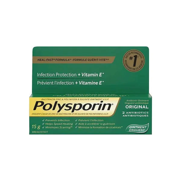 Polysporin Original Antibiotic Ointment 15g – Okotoks HC Pharmacy